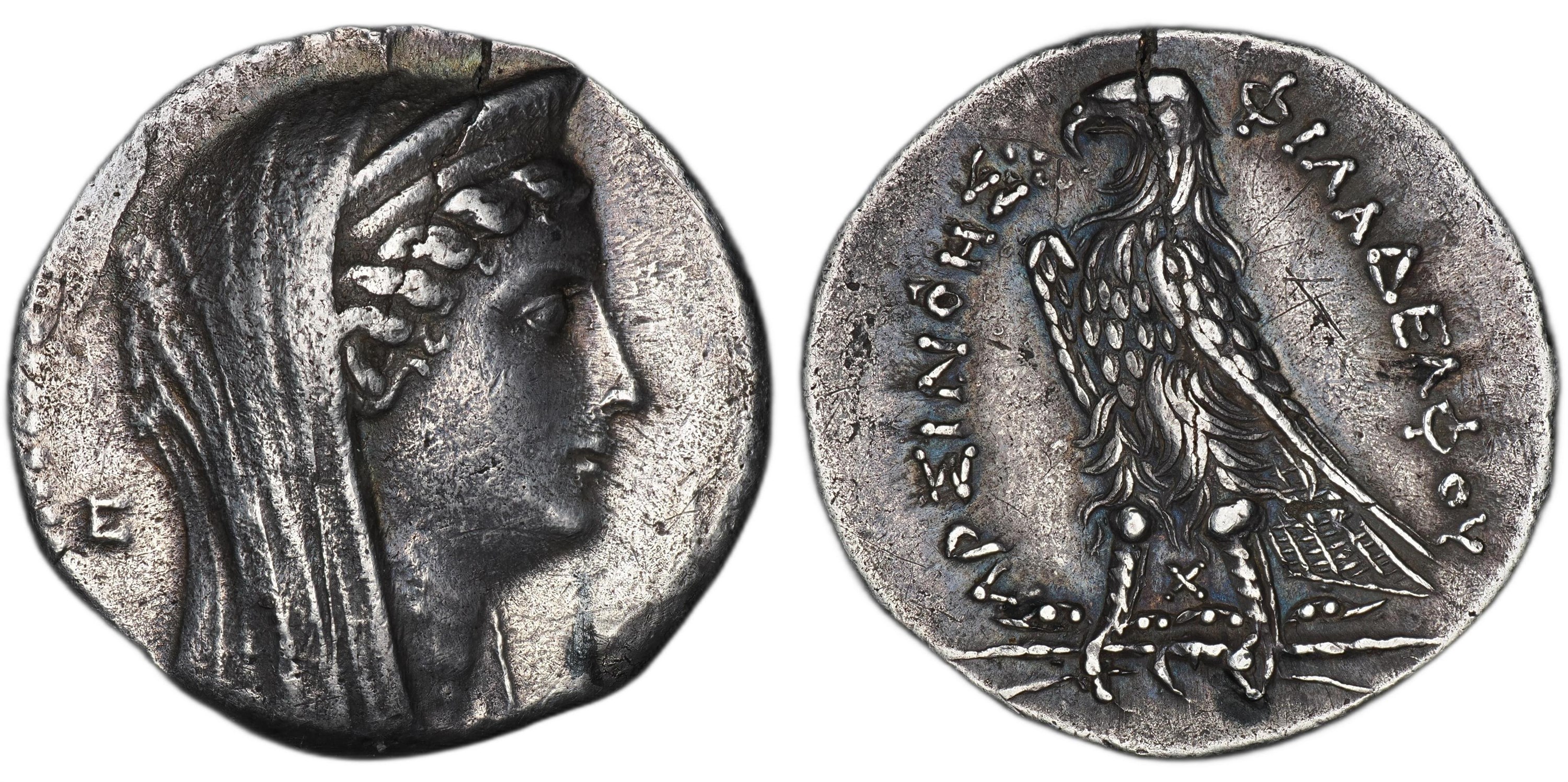 L5, Your Low Fee Ancient Coin Marketplace - Arsinoe II. AR Tetradrachm.